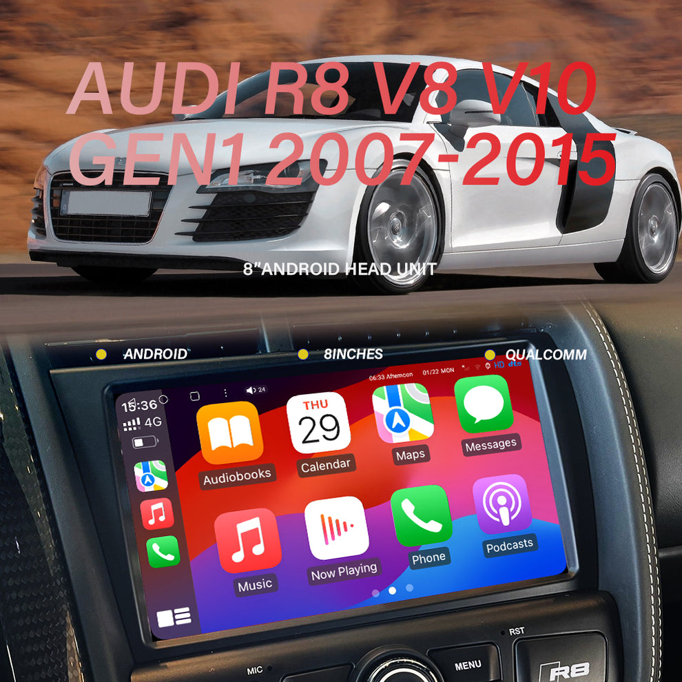 ACAR Touchscreen Upgrade for Audi R8 V8 V10 Gen1 2007-2015 New Android ...