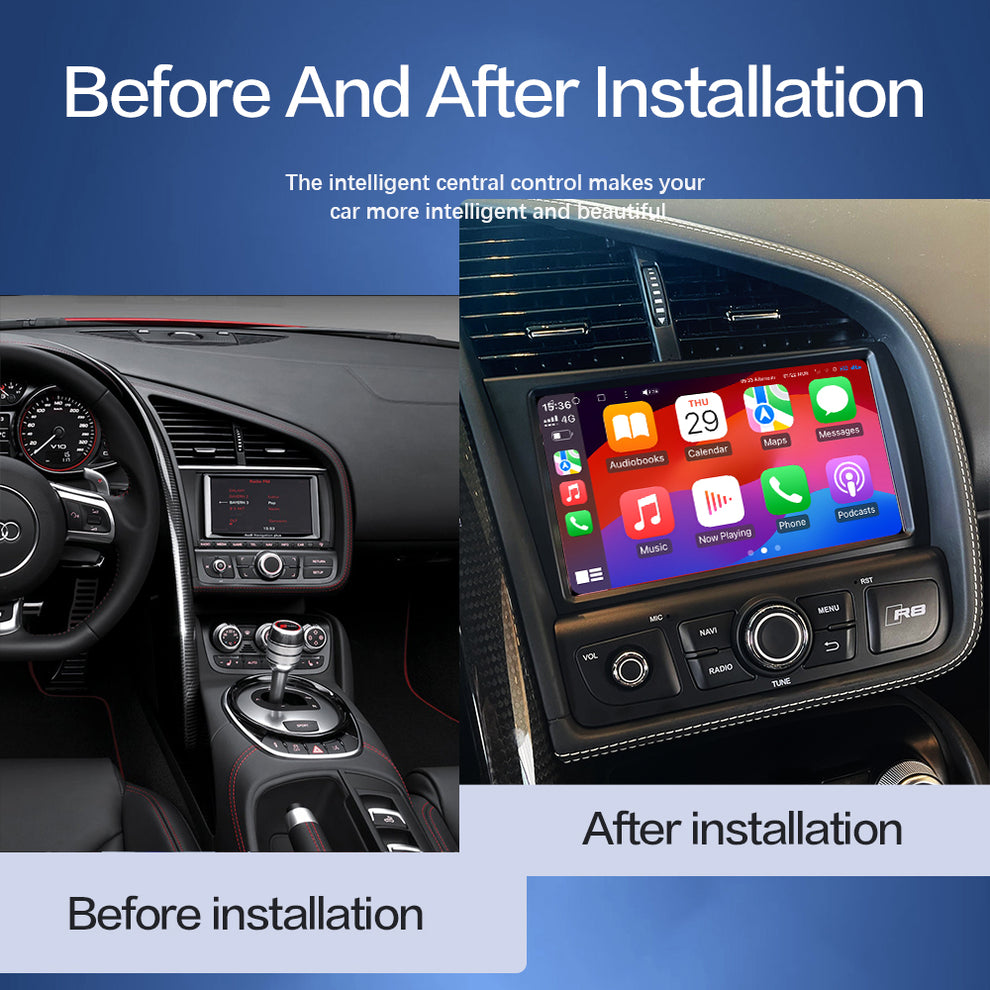 ACAR Touchscreen Upgrade for Audi R8 V8 V10 Gen1 2007-2015 New Android ...